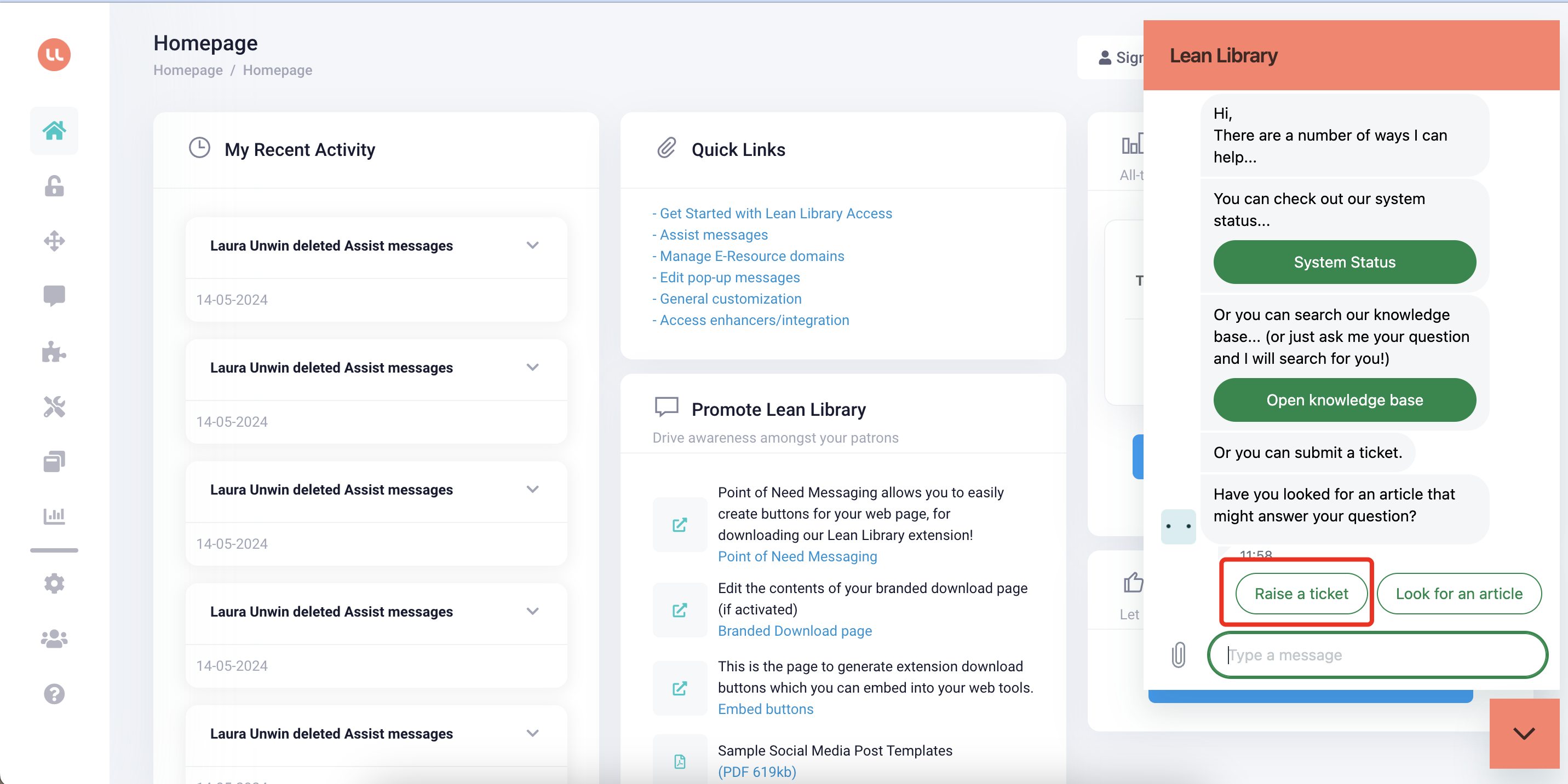 Lean Library Support platform – Lean Library