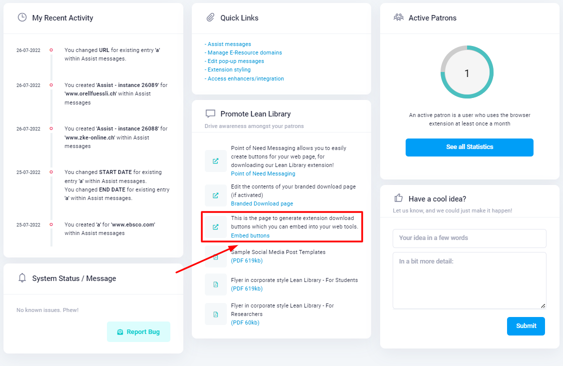 Embeddable Buttons: How to generate? – Lean Library