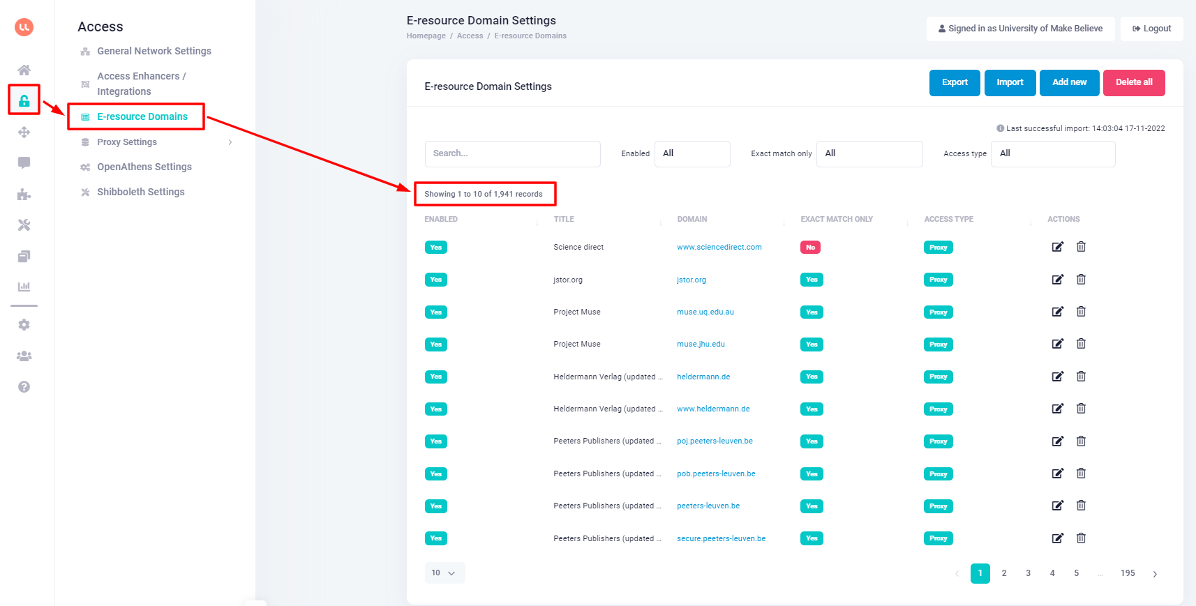 How to do a manual import of your EZproxy configuration file – Lean Library