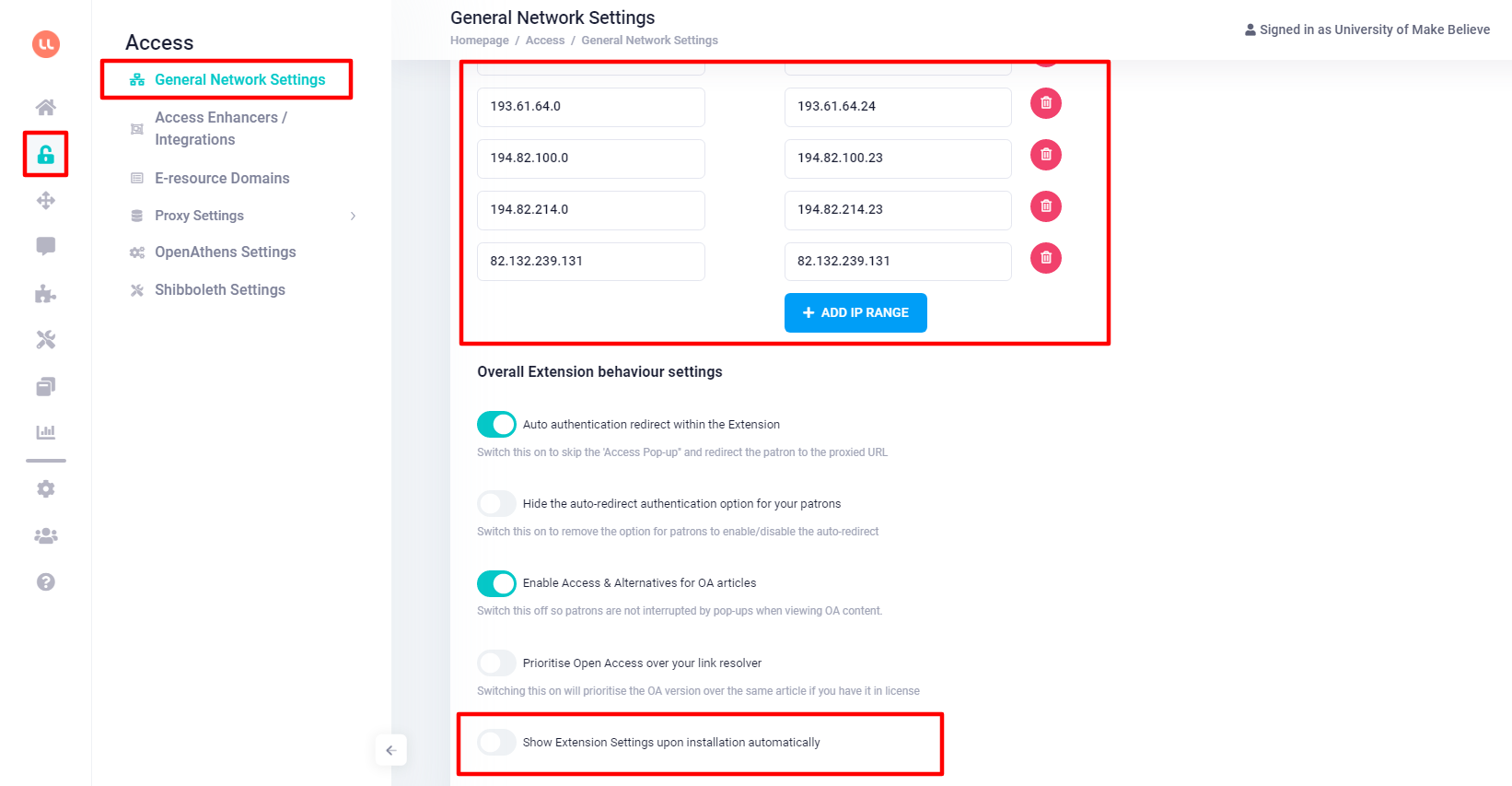 What is the "Show extension settings upon installation automatically ...